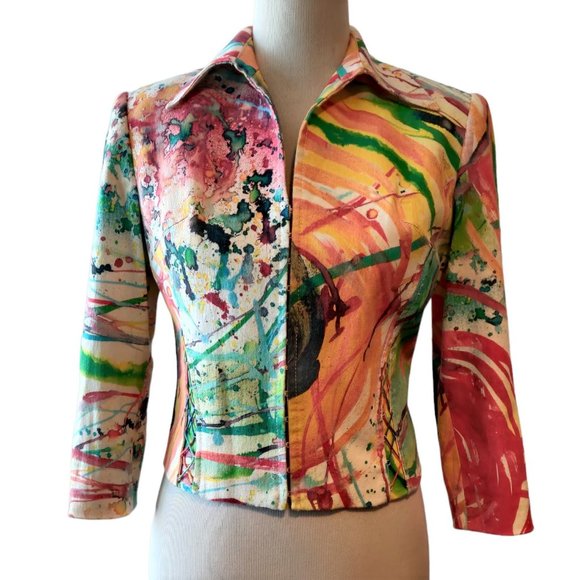 Alberto Makali | Jackets & Coats | Alberto Makali Womens Paint Splatter ...